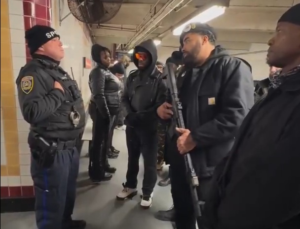 The Black Panther Party for Self Defense on community patrol