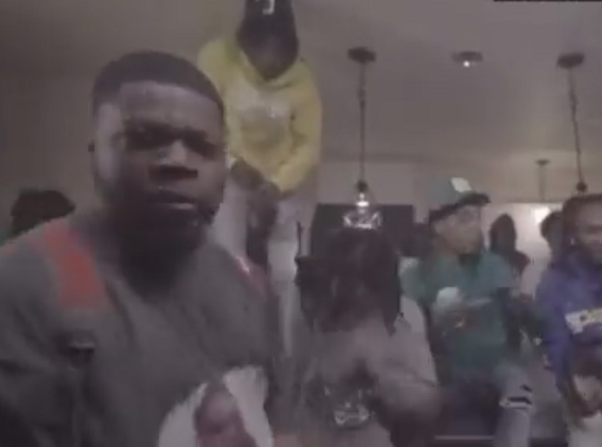 Indiana rapper, Screwly G filming his Music Video Live as it gets Shot Up