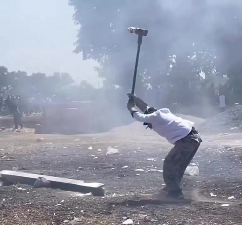 LOL: The Festival of Exploding Hammers in San Juan de la Vega, Mexico.