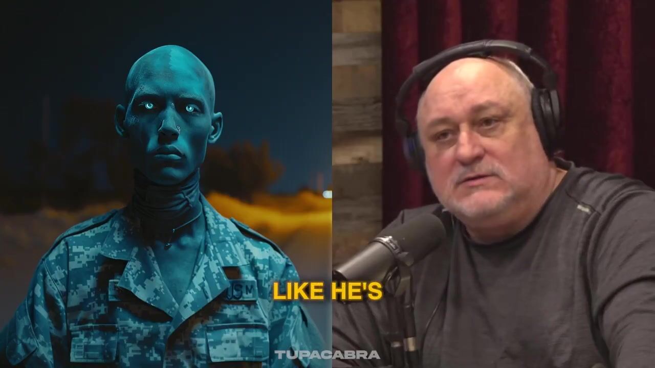 Jason Sands tells Joe Rogan about encountering blue alien wearing a ...