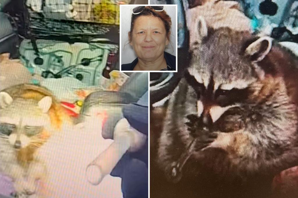 A raccoon trying to smoke a meth pipe during a vehicle search in ...