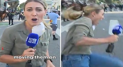 The Moment a Reporter Calling the LA Riots a "Protest" is Shot..